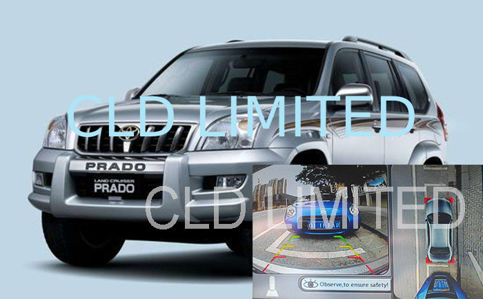 HD Around View Car Backup Camera Systems With Ip67 Waterproof Level For Toyota Prado, Bird View System