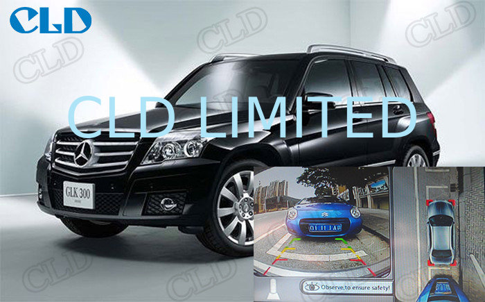 720p HD DVR Car Parking Cameras System Waterproof IP67 , For BENZ GLK, Bird View Parking System