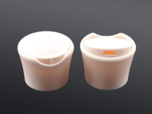 CL-C465 24/410 crown shape disc top cap press cap cosmetic bottle dispensing lids closures
