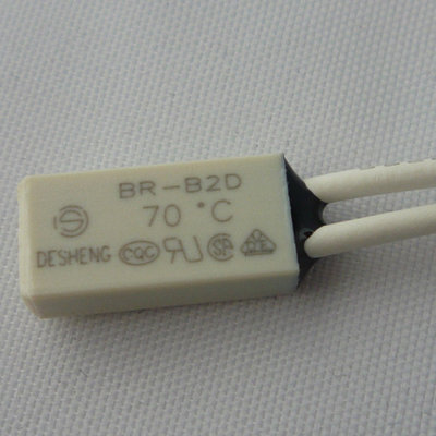 Small Motor AC Thermal Protector BR-B2D , Bimetal Thermal Cutout 250V / 5A