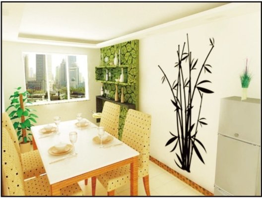 Anti-Scrape Bamboo Nature Modern Wall Decals / Custom Wall Decals 0.7m x 1.2m