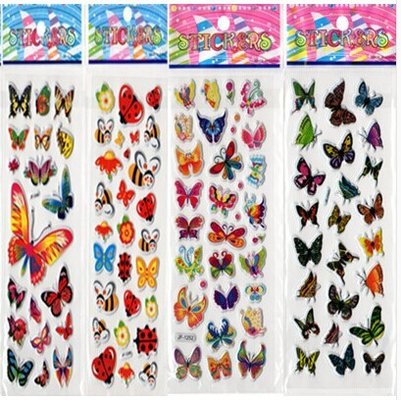 Cute animal plastic EVA foam kawaii puffy stickers for children products promotion