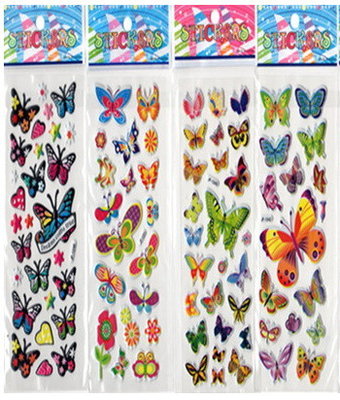 Cute animal plastic EVA foam kawaii puffy stickers for children products promotion