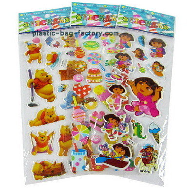 Cartoon foam 0.08–0.3mm PVC / EVA custom puffy stickers can made flower / food shape