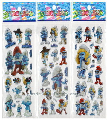 Cartoon sticker , custom puffy stickers