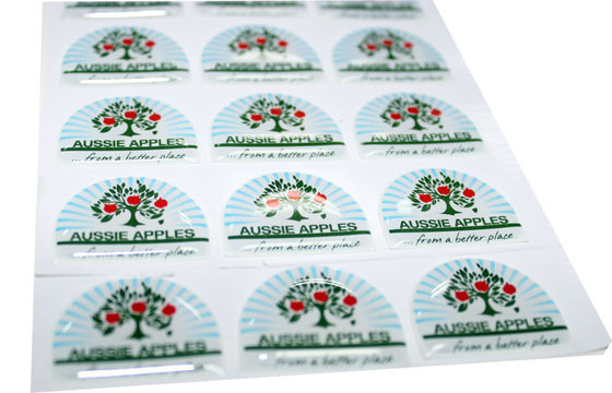 customized logo non yellowing Self adhesive epoxy sticker of 3D effect