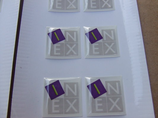 Vinyl / PET / Epoxy Dome Stickers , Waterproof Crystal Epoxy Sticker