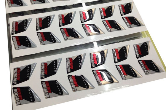 Mask helmet PU Epoxy Dome Stickers cratch resistant with strong adhesive