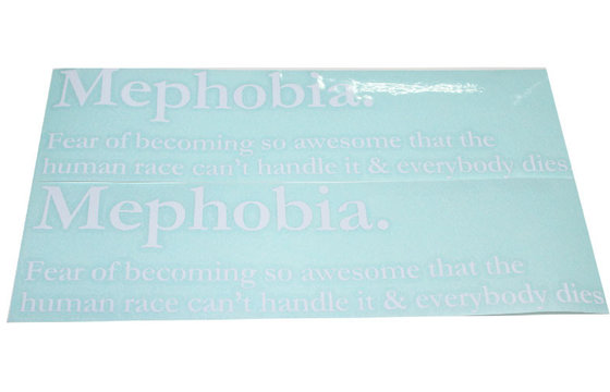 Durable Waterproof Transfer die cut letter window sticker with air free