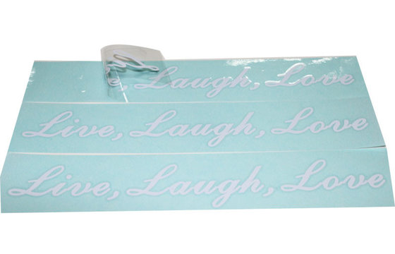 Durable Waterproof Transfer die cut letter window sticker with air free