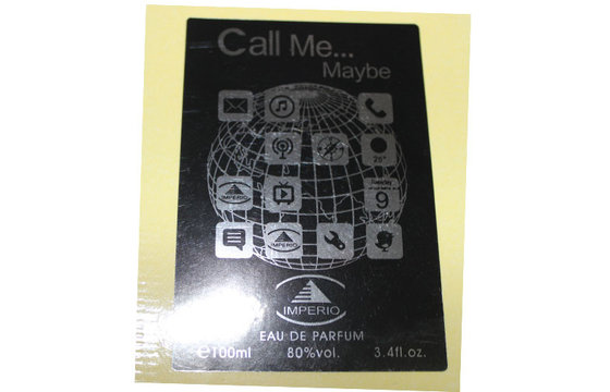 Durable Brushed Silver battery sticker , Pantone / CMYK full color