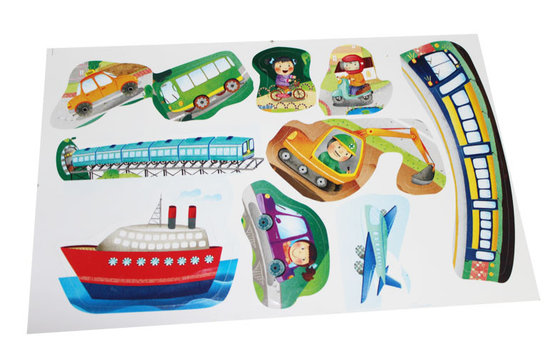 cartoon Customized Matte Self Adhesive cartoon sticker for school children