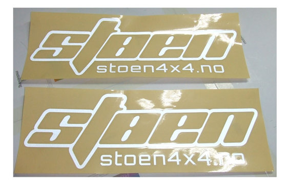 High-end Refective sliver kiss cut logo decals Water resistance