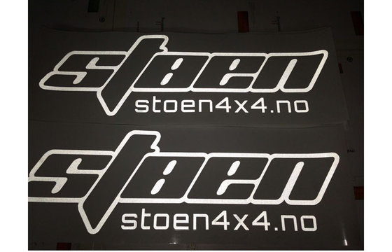 High-end Refective sliver kiss cut logo decals Water resistance