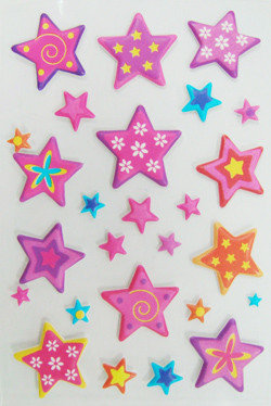 Eco-friendly 3D Foam Stickers Soft Puffy Stars For Kids Gifts
