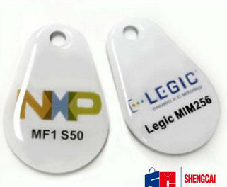 A hole on the top type of  Epoxy Resin Stickers Hang Tag for Keychains