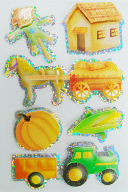 Glitter Custom Holographic Stickers