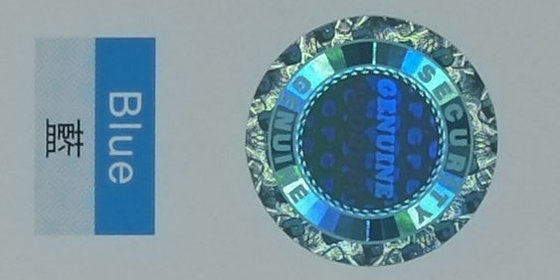 Full-color Holographic Food Sticker Labels , Laser Die Cut Tag