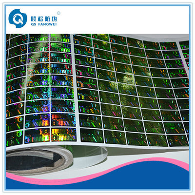 PET Custom Holographic Stickers Rainbow Hologram Stick Labels with LOGO