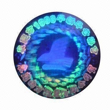 Customized holographic sticker, various designs and shapes are available
