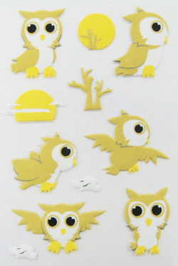 gift printable birds Puffy Animal Stickers for Kids Custom Eco-friendly