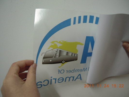 Colorful Available Bus Wraps , Bumper Car Sticker UV Printing