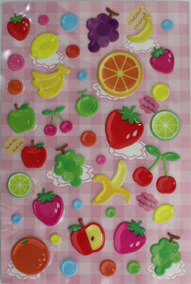 OEM Transparent 3D Puffy Stickers Non-toxic With Customers' Logo