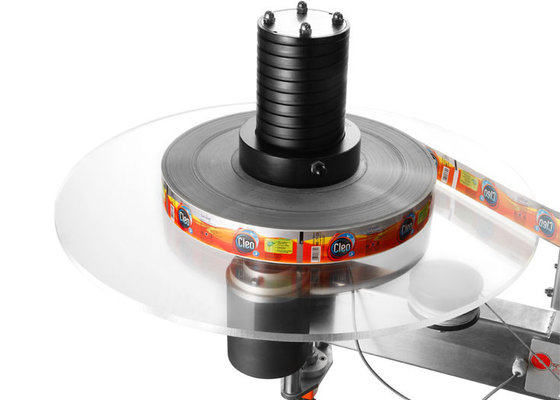 Tray Type Linear Bottle Labeling Machine For Hot Melt Glue 20,000 - 24,000 Bph