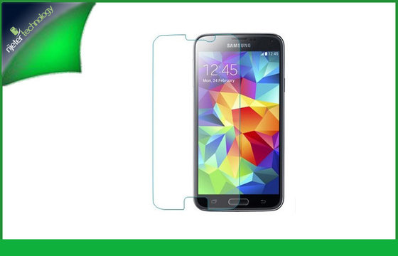 Tempered Glass Galaxy S5 Cell Phone Screen Protector 0.2mm Touch Smooth