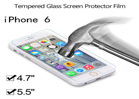 99% Transperancy High Clear Tempered Glass Screen Protectors Film For Iphone 6