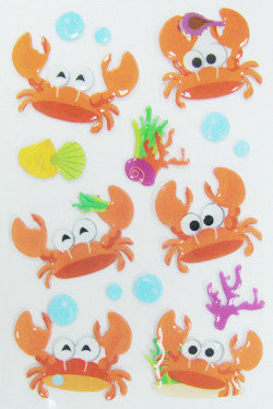 Lovely Custom Puffy Stickers 3D Dimensional For Children