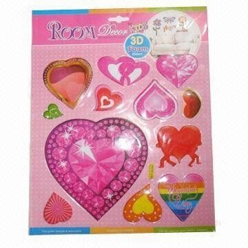 3D Foam Stickers, Safe and Nontoxic 