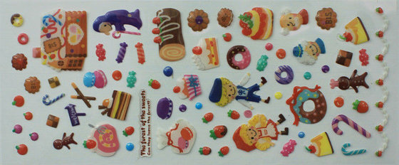 Enchanted Forest Epoxy Resin Sticker , Children Decorative Adhesive