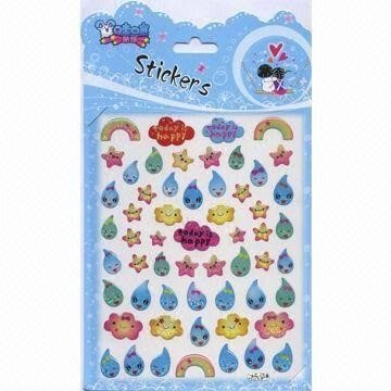 Epoxy Resin Sticker with Laser Sytle, Holgram sticker, OEM & ODM are welcome