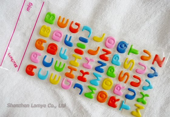 Foam Glitter Letter Stickers (LAM-OS-112)