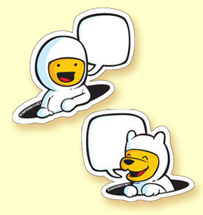 luminous puffy sticker