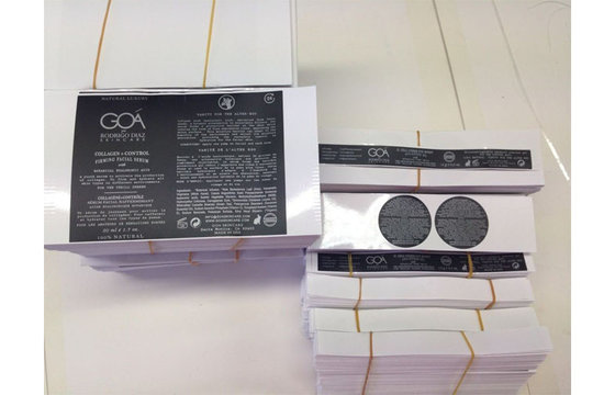 Silver Printing Vinyl Car Sticker Bottle Labels For Cosmetics Packaging