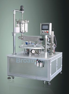 Double shell tanks Weinview Cosmetics Filling Machine for Automatic Filling of Mascara , Liquid Eye Liner