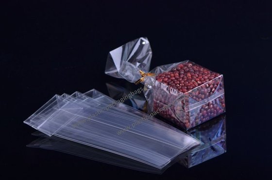 Cake Food OPP Packaging Bags Customized Printed Transparent Block Bottom