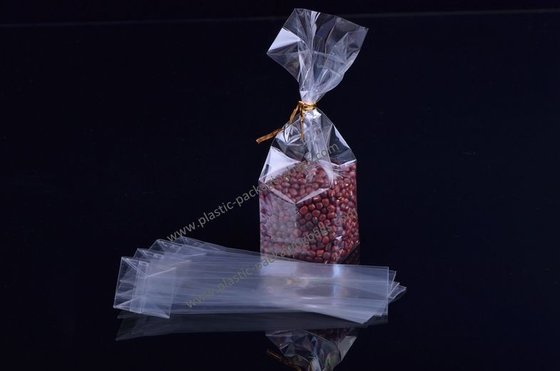 Cake Food OPP Packaging Bags Customized Printed Transparent Block Bottom
