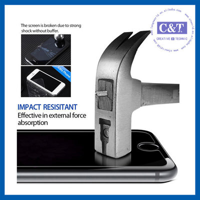 Nano 0.3mm 9H Iphone 6 Plus Cell Phone Screen Protector Film with High Sensitivity