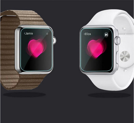 Electroplate Apple Watch Tempered Glass Screen Protectors 0.15mm Thickness