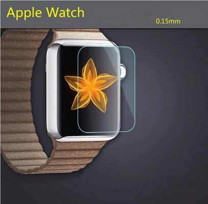 Electroplate Apple Watch Tempered Glass Screen Protectors 0.15mm Thickness