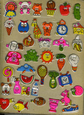Removable decorative puffy sticker for kids