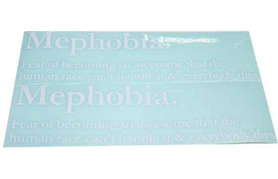Durable Waterproof Transfer die cut letter window sticker with air free