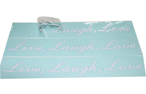 Durable Waterproof Transfer die cut letter window sticker with air free