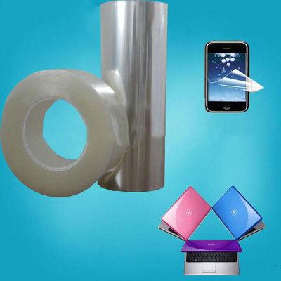 Screen Protection Transparent PET film with Silicone Adhesive
