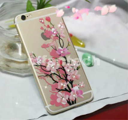 3D Flowers Printed Full Body Tempered Glass Screen Protector Flim for iPhone 5 iPhone 6 iPhone 6 plus