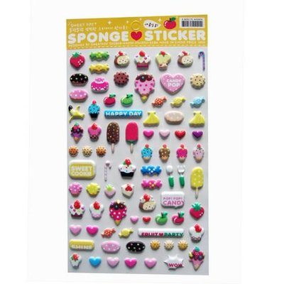 Foam Sticker,Sponge Sticker,Puffy Sticker