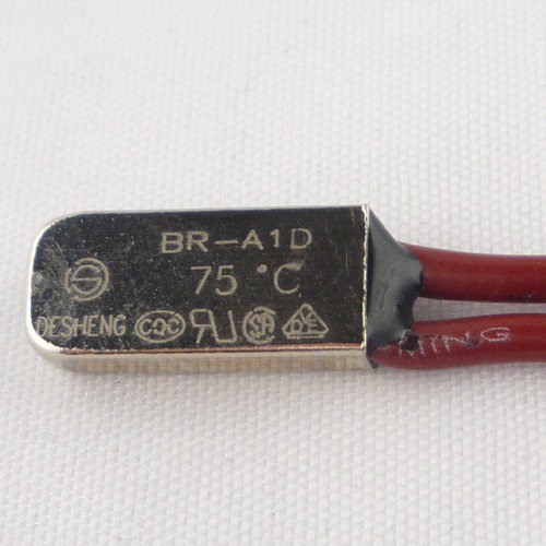 Automotive heating pad protector BR-A1D 75℃ Thermal Protector , Compact Protector